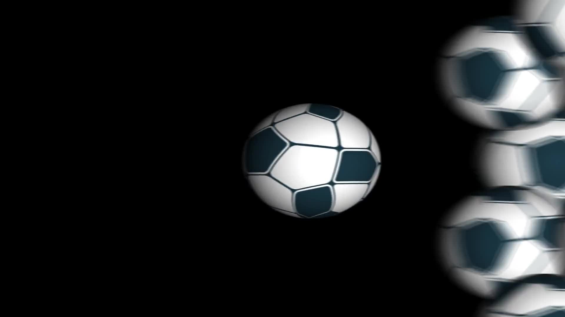 White Soccer Balls Transition On Alpha • Free Motion Graphics Template ...