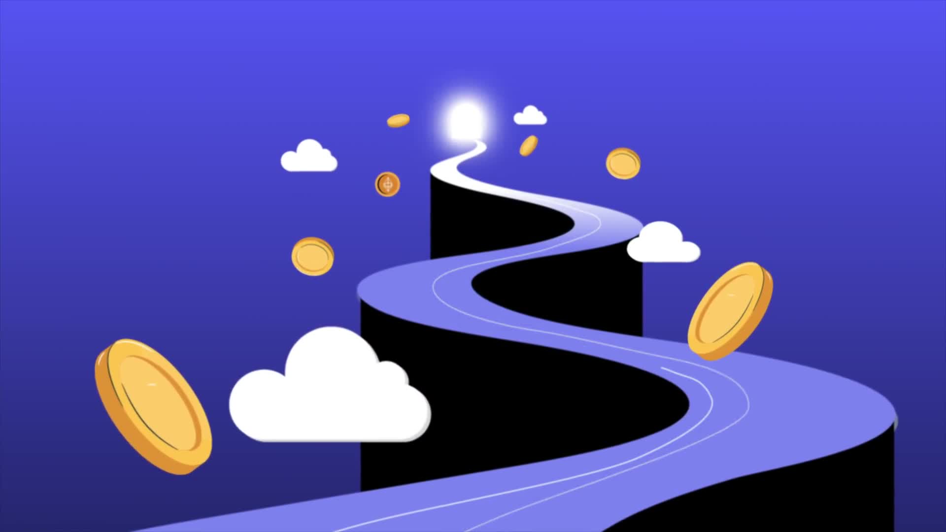 The Road To Financial Success On Alpha • Motion Graphics Template • Uppbeat