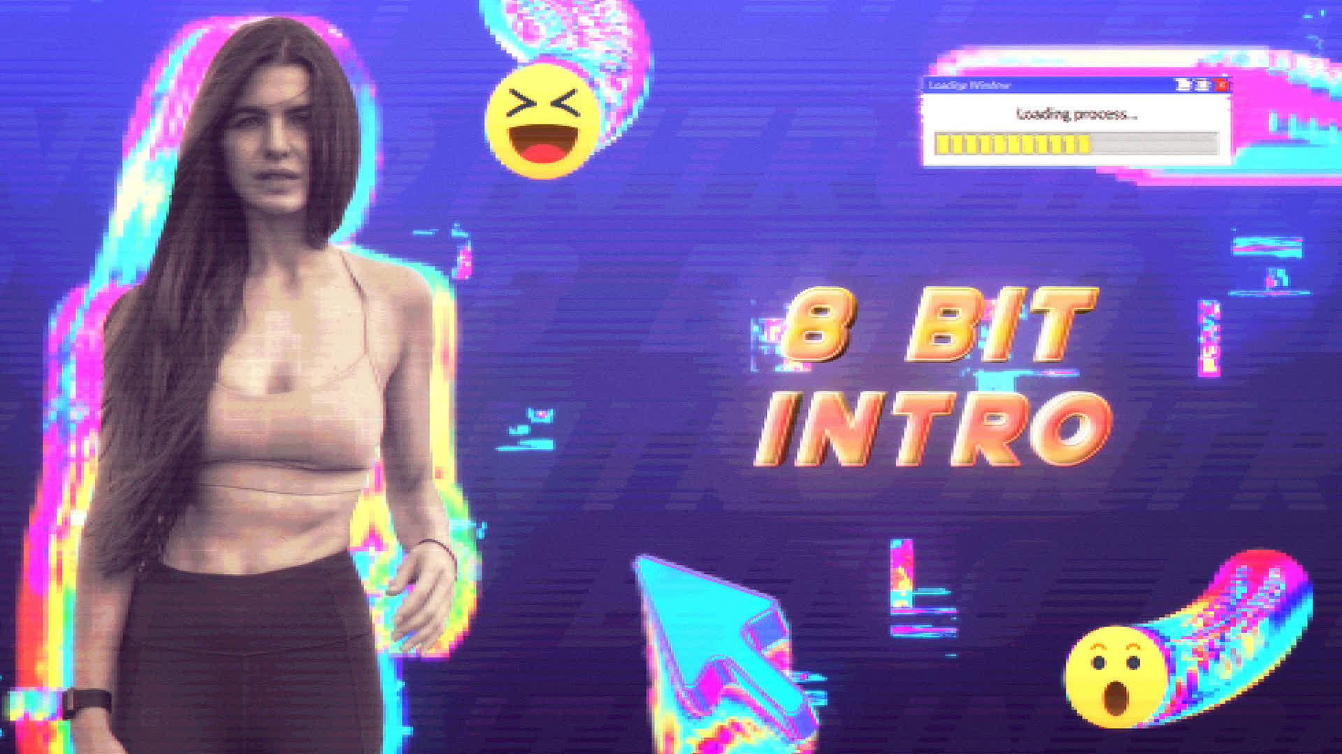 8 Bit Old Game Opener • After Effects Template • Uppbeat