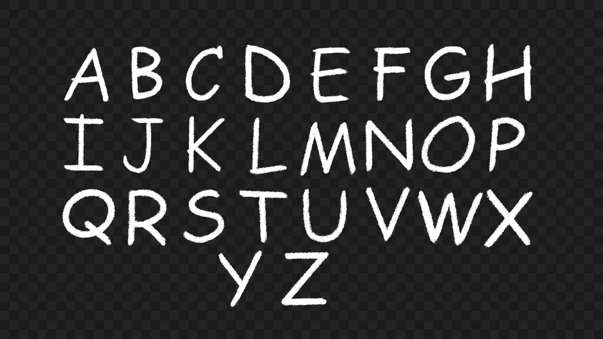 Marker Alphabet • Motion Graphics Template • Uppbeat