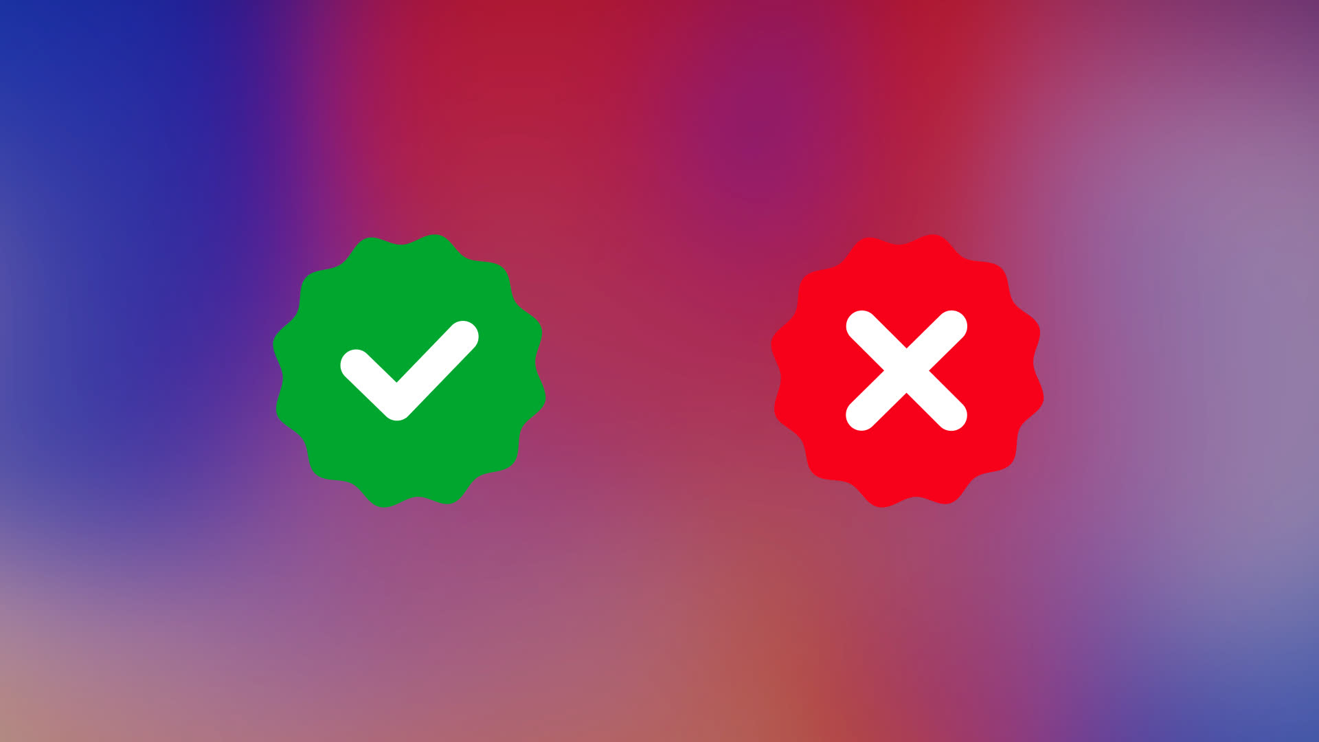 Shield Tick and Cross Security Icons • Motion Graphics Template • Uppbeat