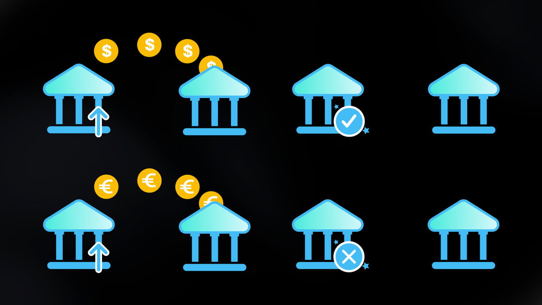Bank Transfer with Status Indicators • Free Motion Graphics Template ...