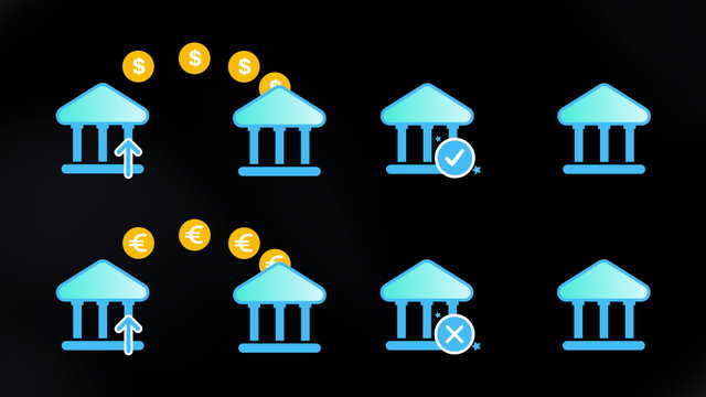 Bank to Phone Transfer with Status • Motion Graphics Template • Uppbeat