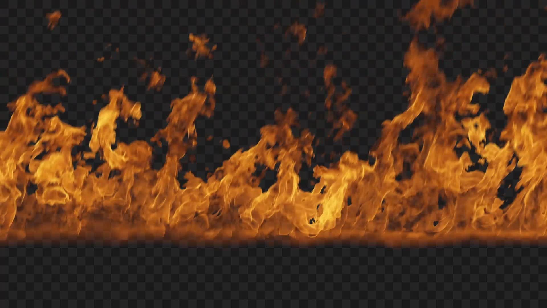 Blockbuster Ground Fire VFX on Alpha • Motion Graphics Template • Uppbeat