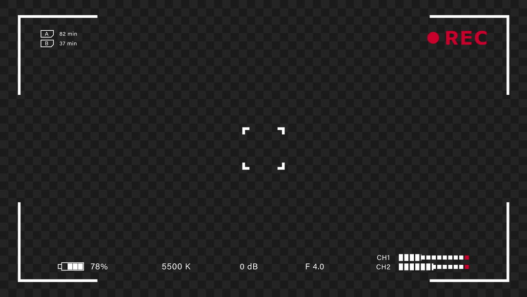 Simple Camera Record Overlay • Free Motion Graphics Template • Uppbeat