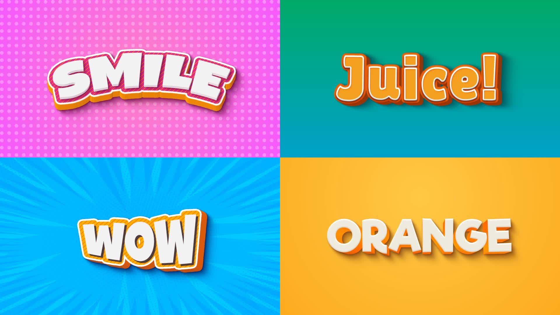 Soft Cartoon Typography Set • After Effects Template • Uppbeat