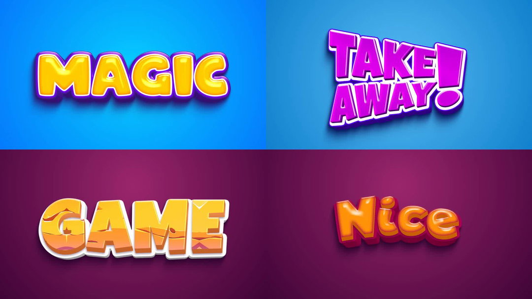 Metal And Stone 3D Text Styles • After Effects Template • Uppbeat