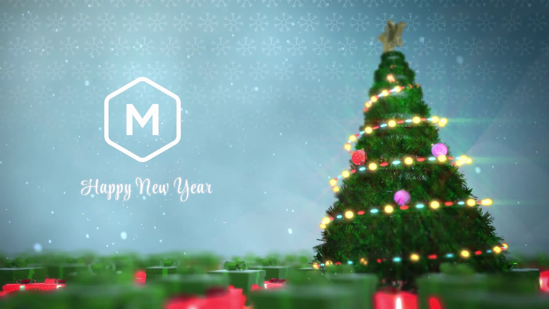 Christmas Tree Logo Reveal • DaVinci Resolve Template • Uppbeat