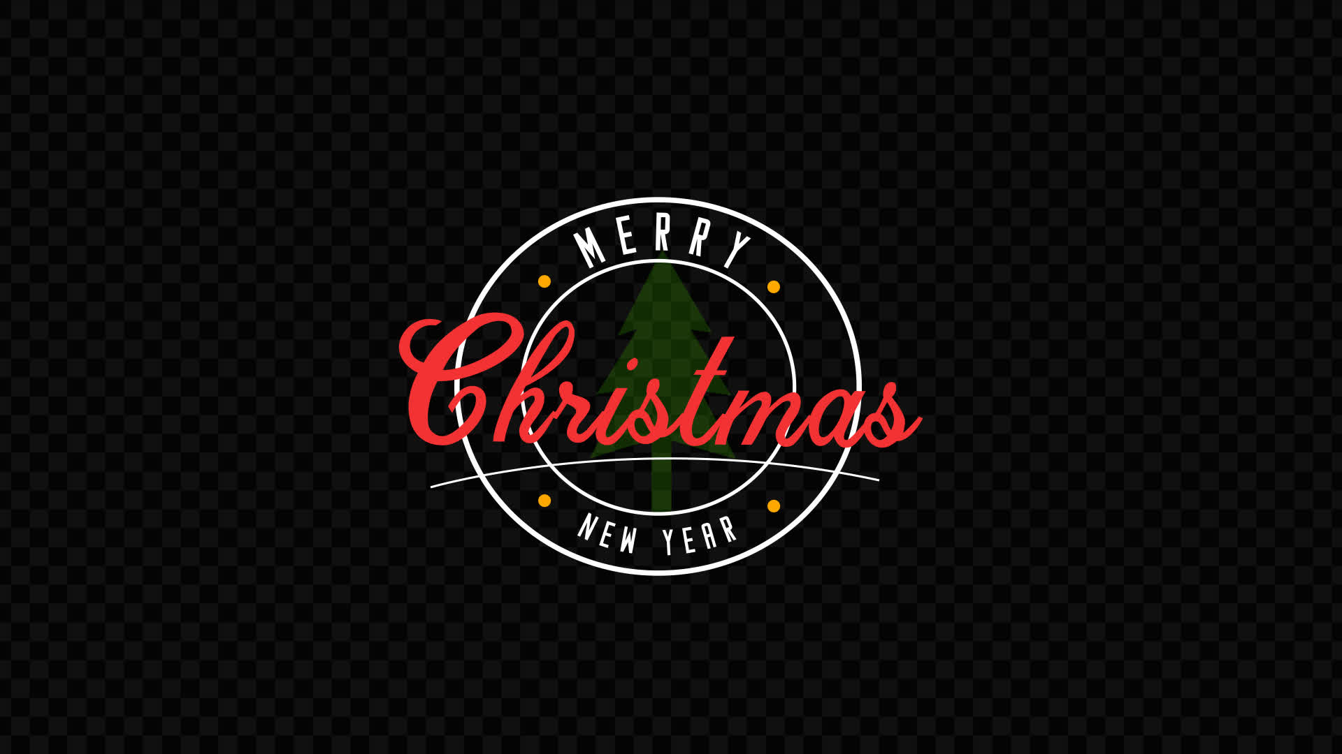Merry Christmas Floral Title on Alpha • Motion Graphics Template • Uppbeat