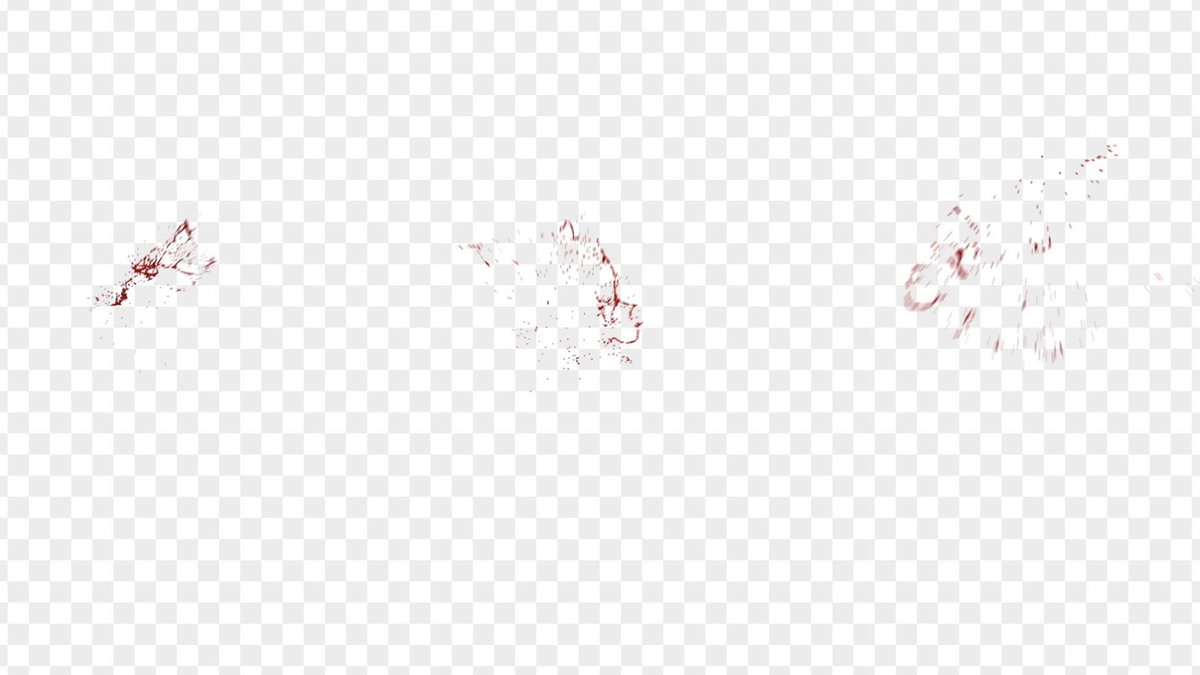 Dramatic Blood Splatter Overlay on Alpha • Motion Graphics Template ...