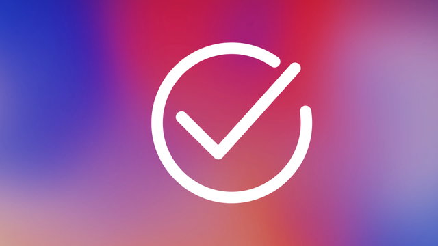 Square Checkmark Icon • Motion Graphics Template • Uppbeat