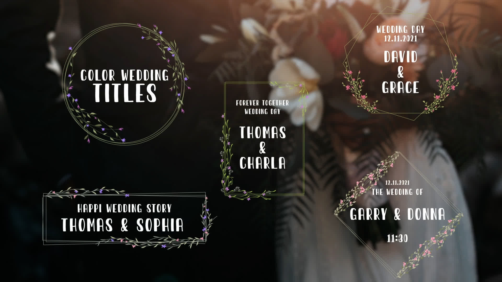 Minimal Romantic Titles • Free After Effects Template • Uppbeat