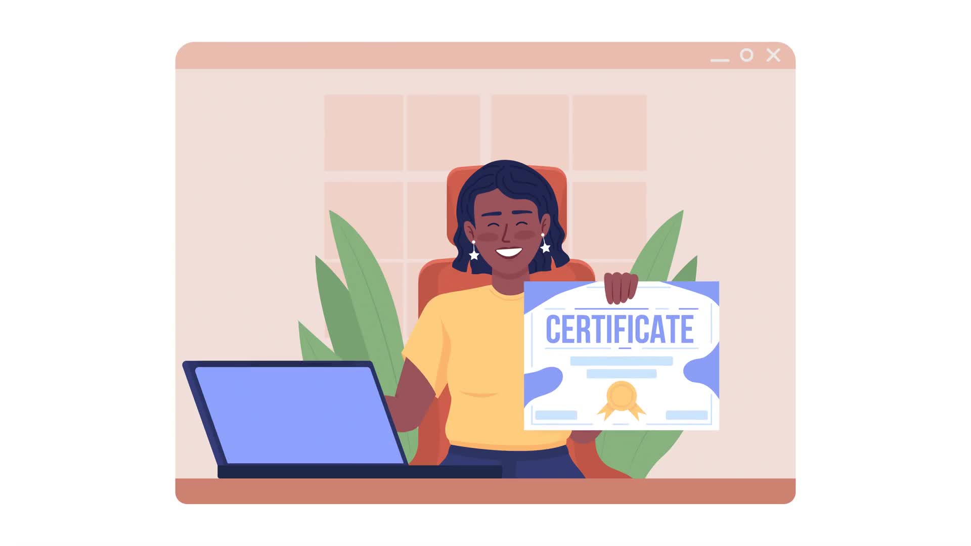 Animated Isolated Online Certificate • Motion Graphics Template • Uppbeat