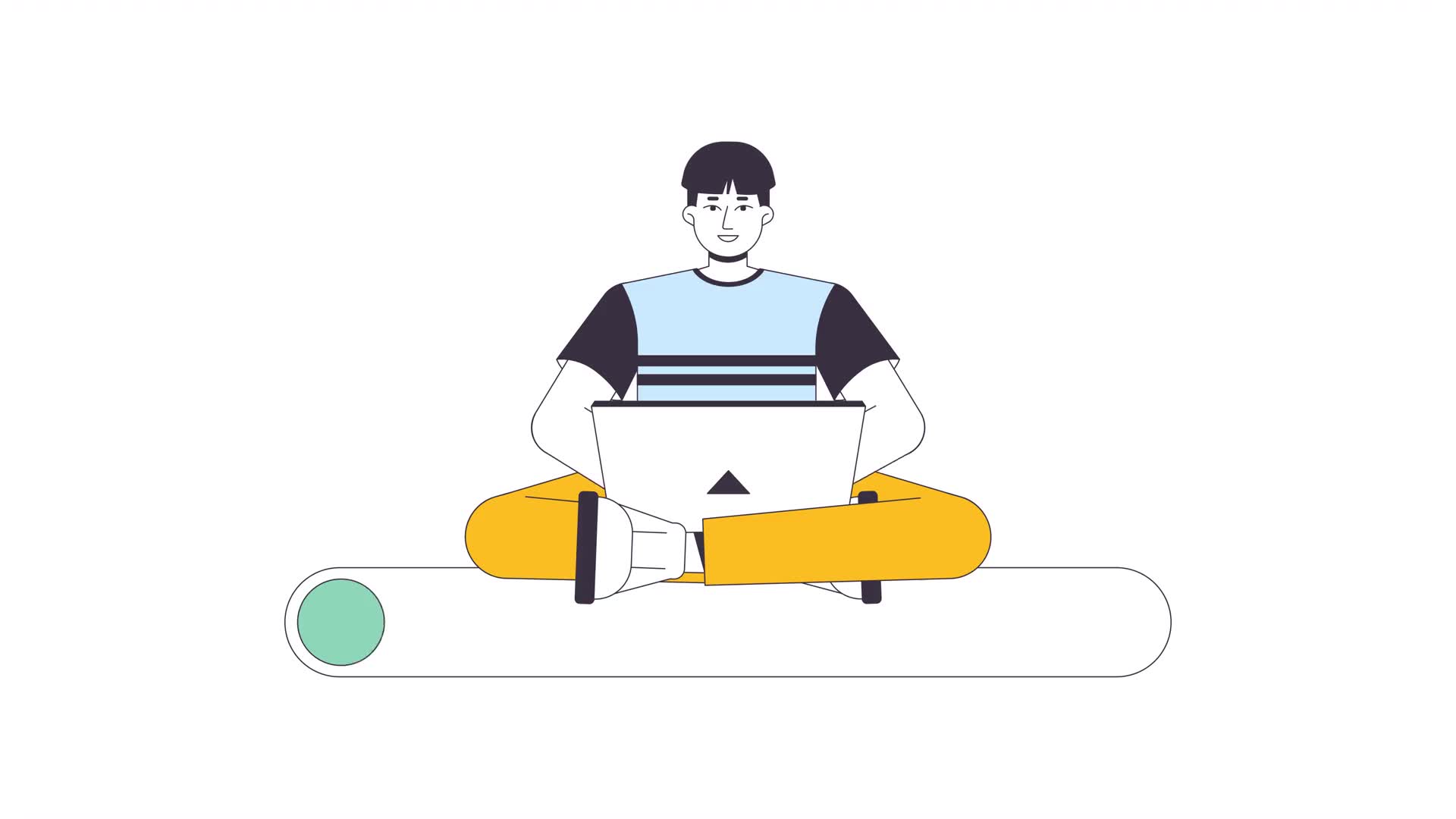 Studying business statistics 2D animation • Motion Graphics Template ...