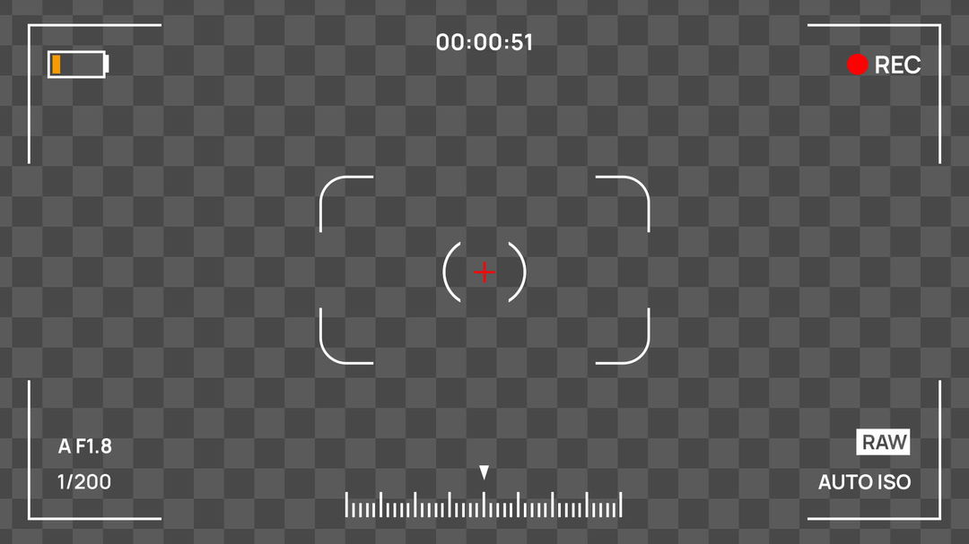 Professional Camera Recording Overlay • Motion Graphics Template • Uppbeat