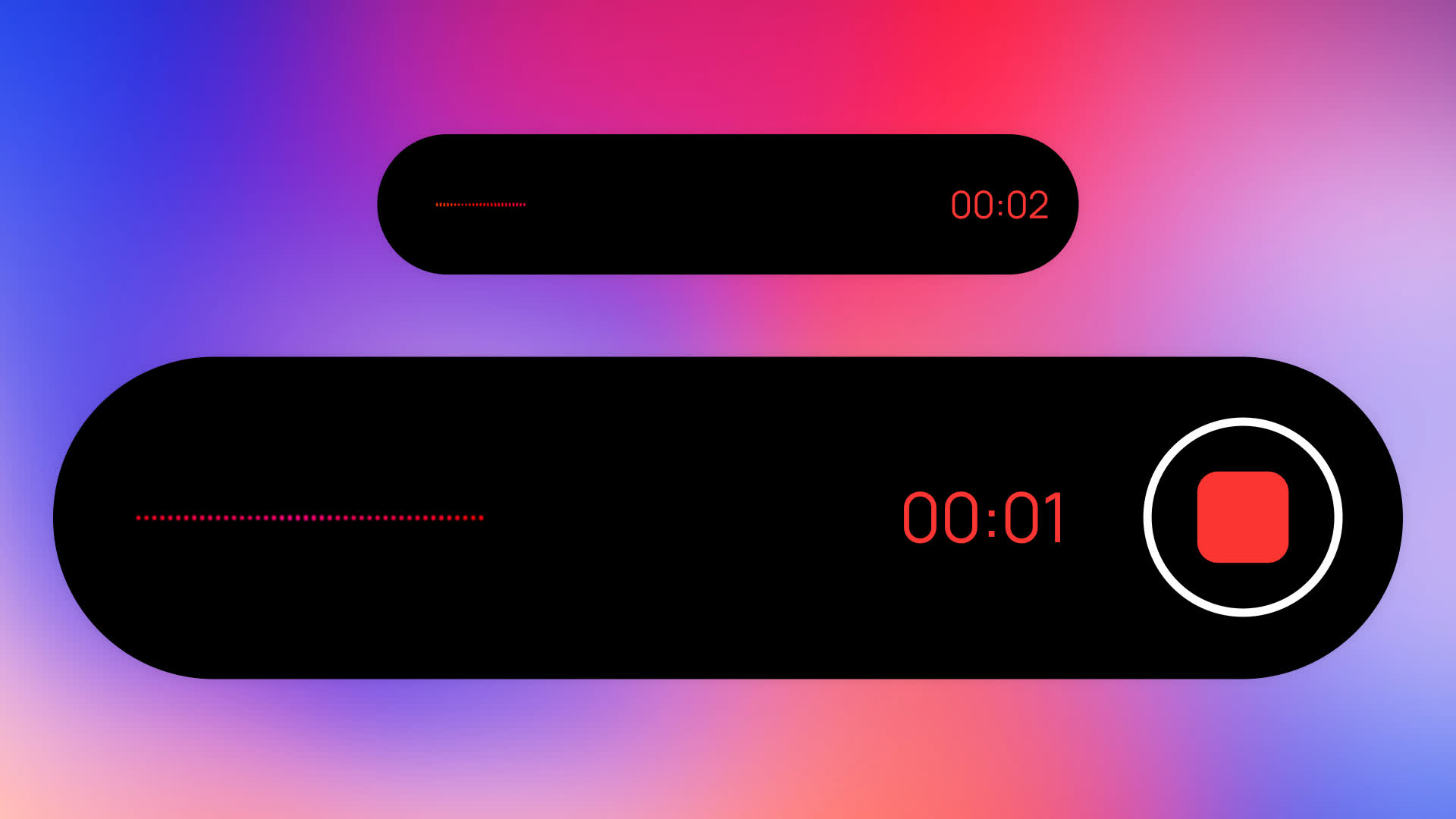 Dynamic Island Screen Recording Indicator • Motion Graphics Template ...