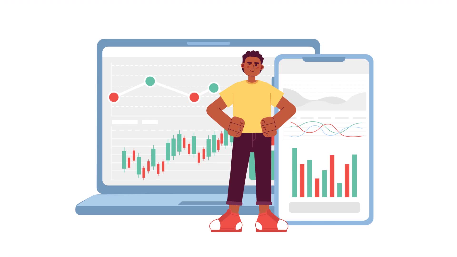 Organization chart structure 2D animation • Free Motion Graphics ...
