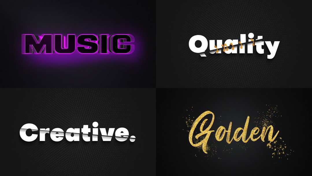 Modern Premium Text Effects • After Effects Template • Uppbeat