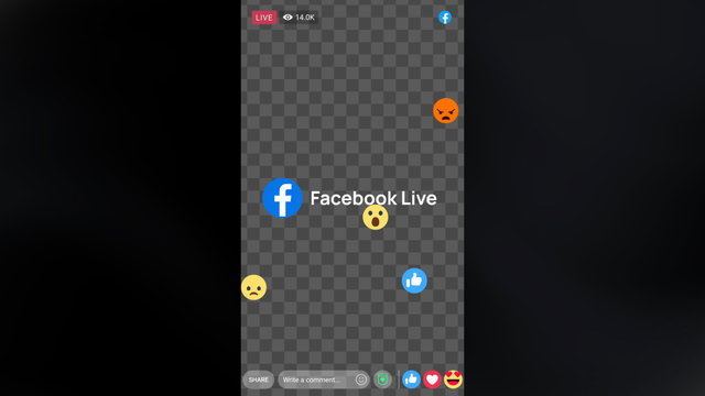 Floating Facebook Emojis Overlay • Motion Graphics Template • Uppbeat