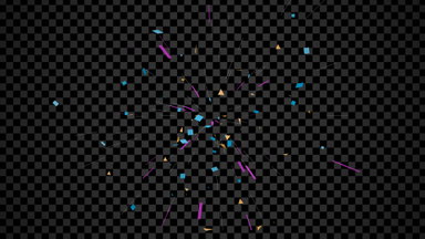 Confetti Explosion Overlay • Motion Graphics Template • Uppbeat