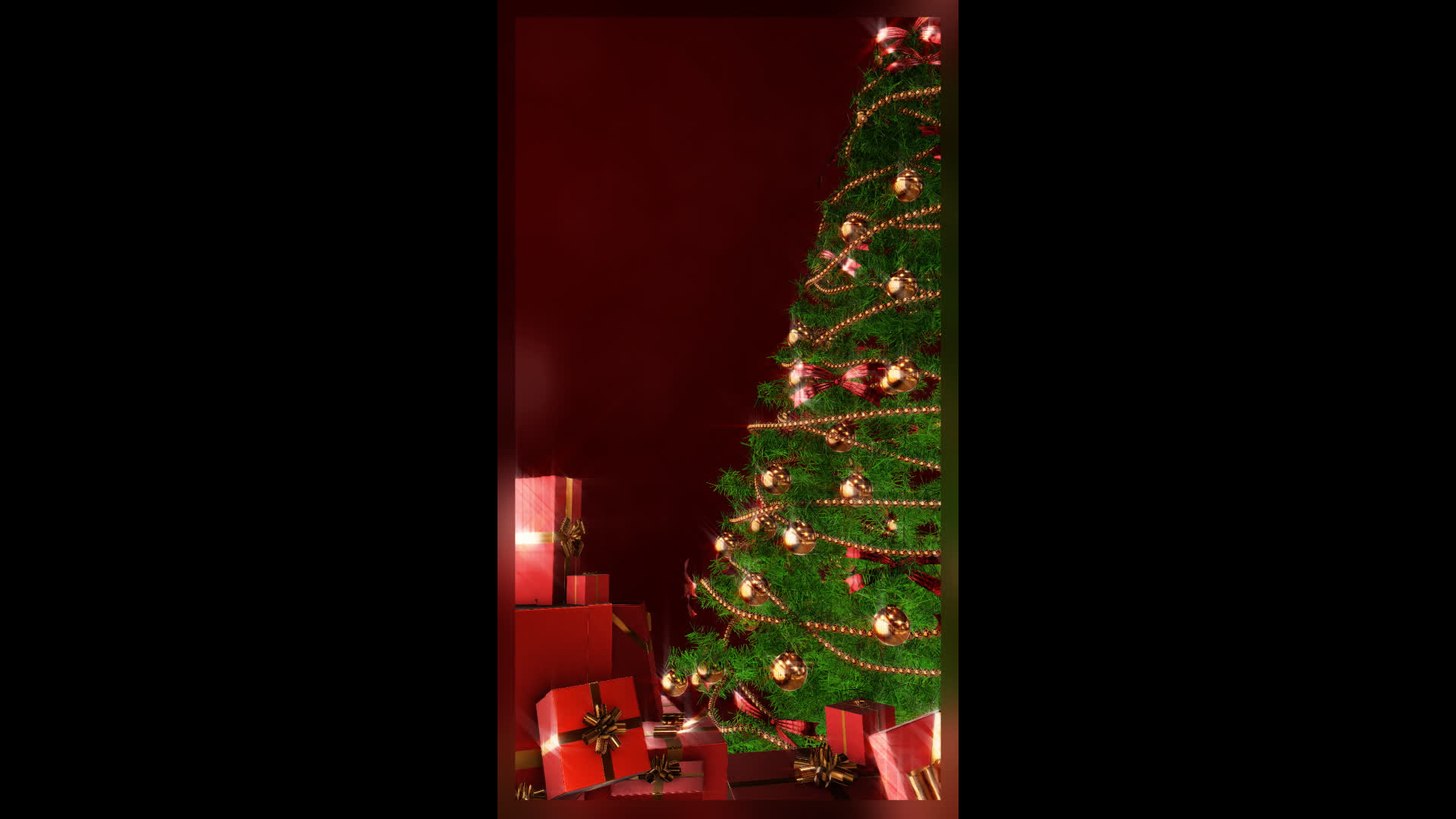 Christmas Low Poly Trees Vertical Background • Motion Graphics Template ...