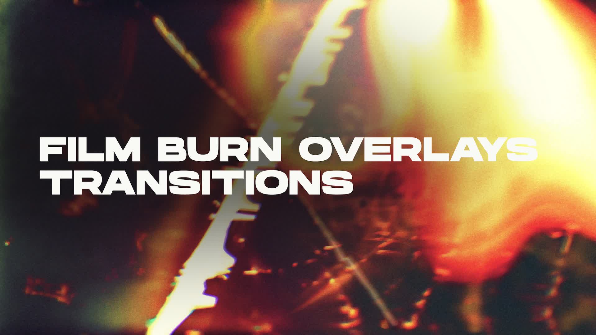 Vintage Film Burn Transitions • Motion Graphics Template • Uppbeat