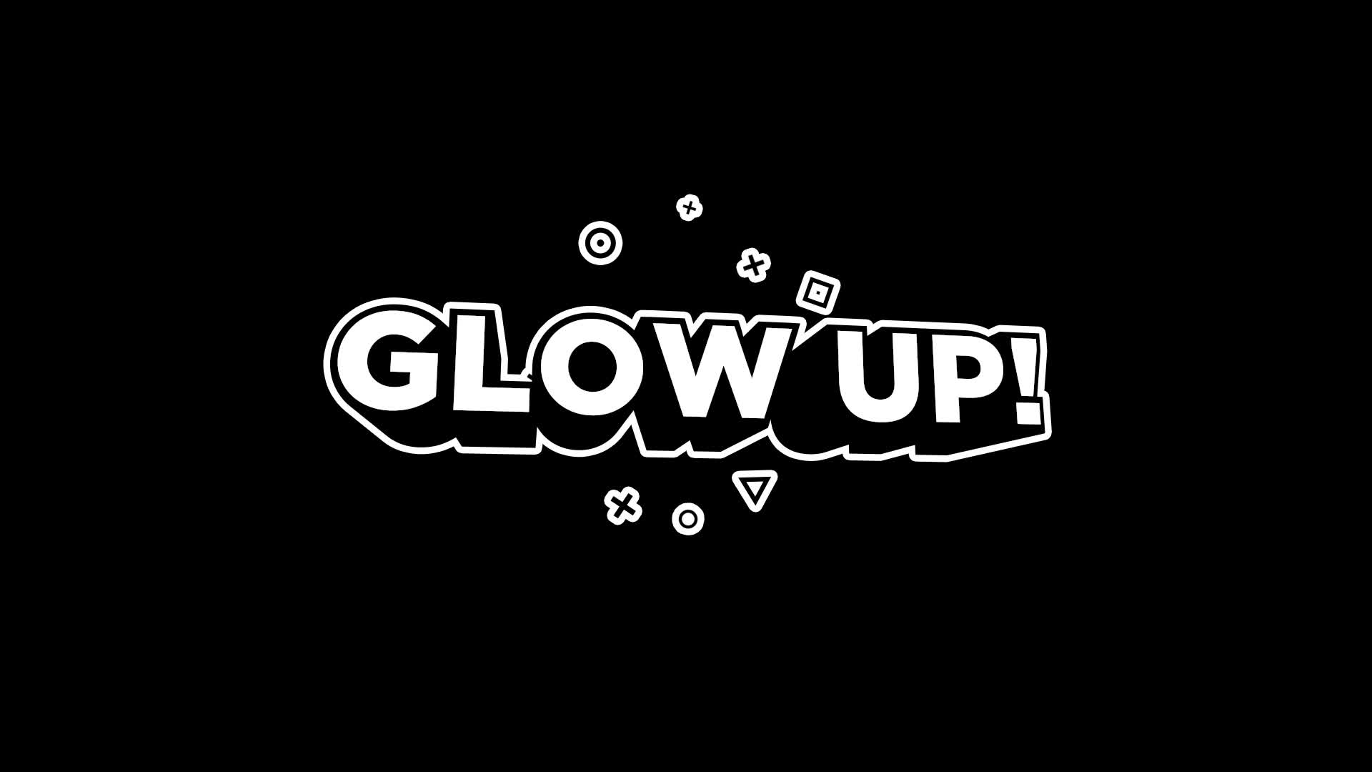 Glow Up - 3D Cartoon Text • Motion Graphics Template • Uppbeat