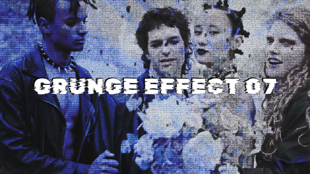 Grunge Overlay Effect (Light Blue) • Premiere Pro Template • Uppbeat