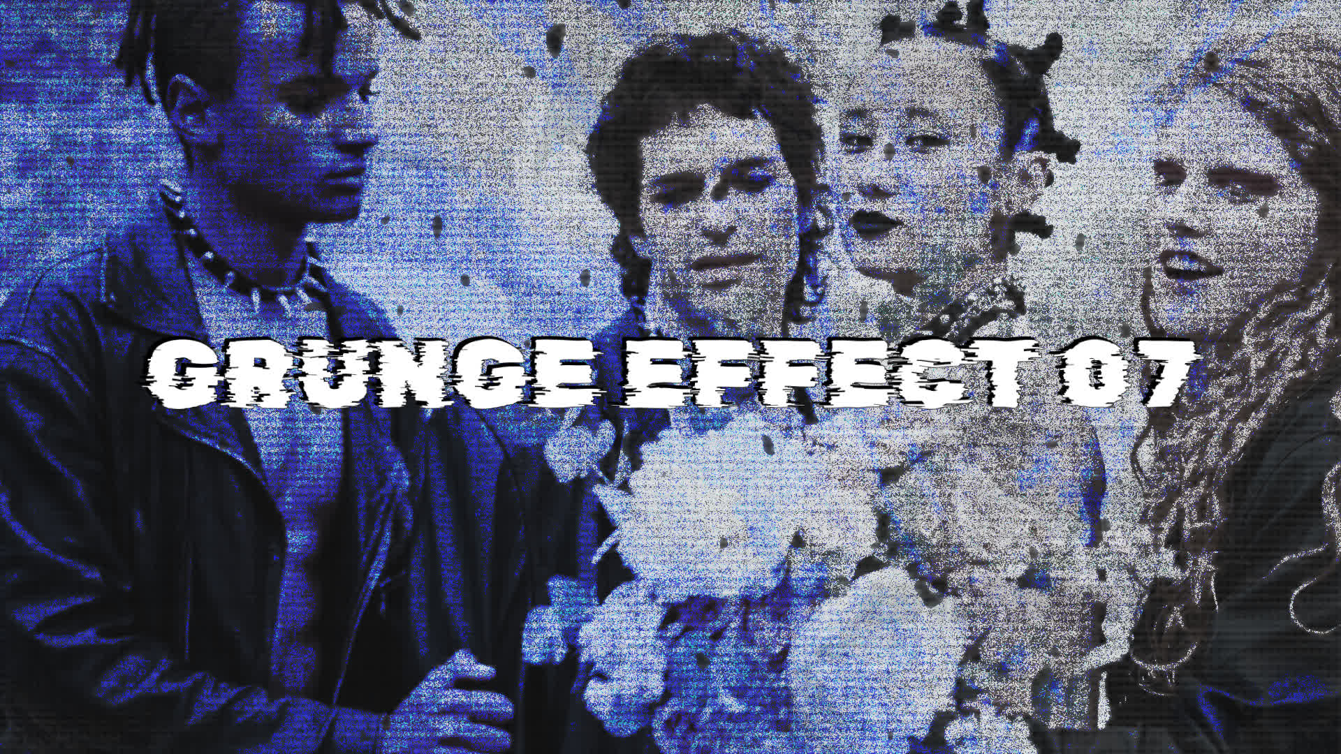 Grunge Overlay Effect (Light Blue) • Premiere Pro Template • Uppbeat