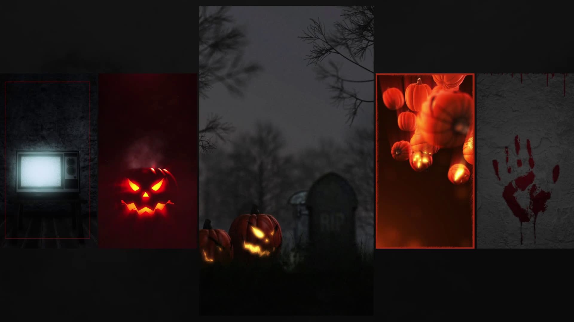 Halloween Spooky Vertical Transitions • Motion Graphics Template • Uppbeat