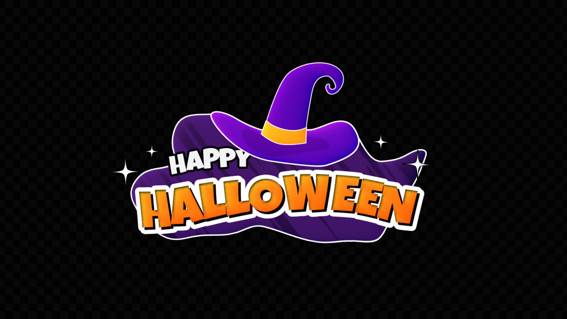 Witch Halloween Animation On Alpha • Free Motion Graphics Template ...