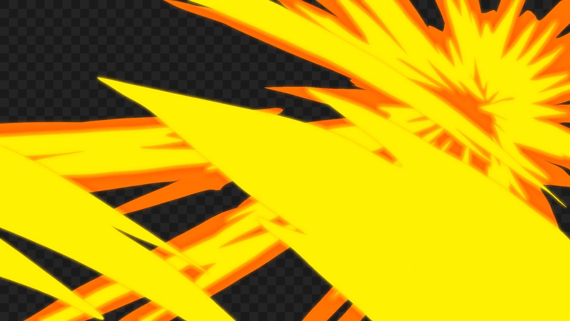 Hand Drawn Fire Spitting Anime Explosion • Motion Graphics Template ...
