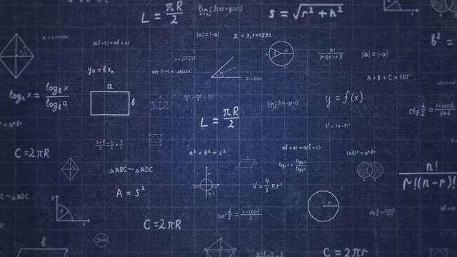 Floating Math Equations Animation • Motion Graphics Template • Uppbeat