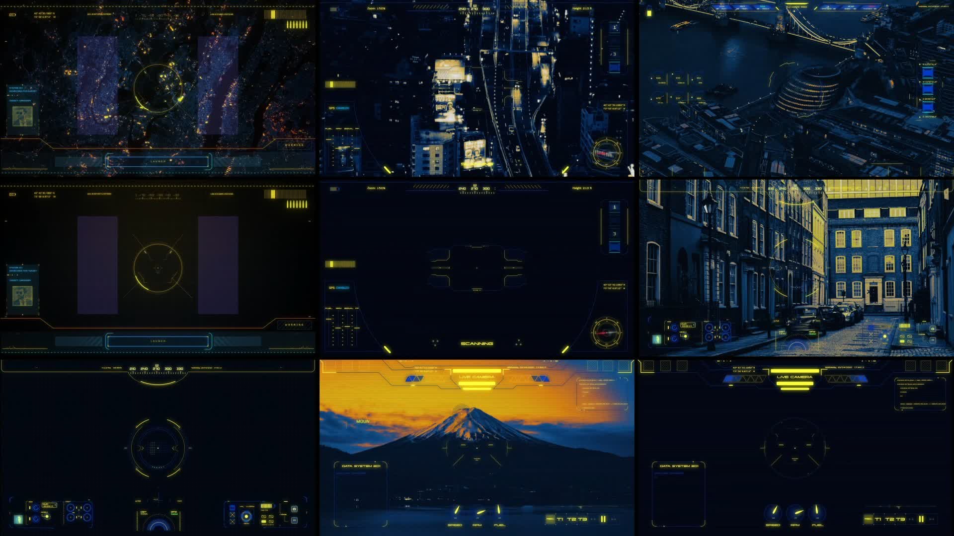 HUD Target Focus Spots • Motion Graphics Template • Uppbeat