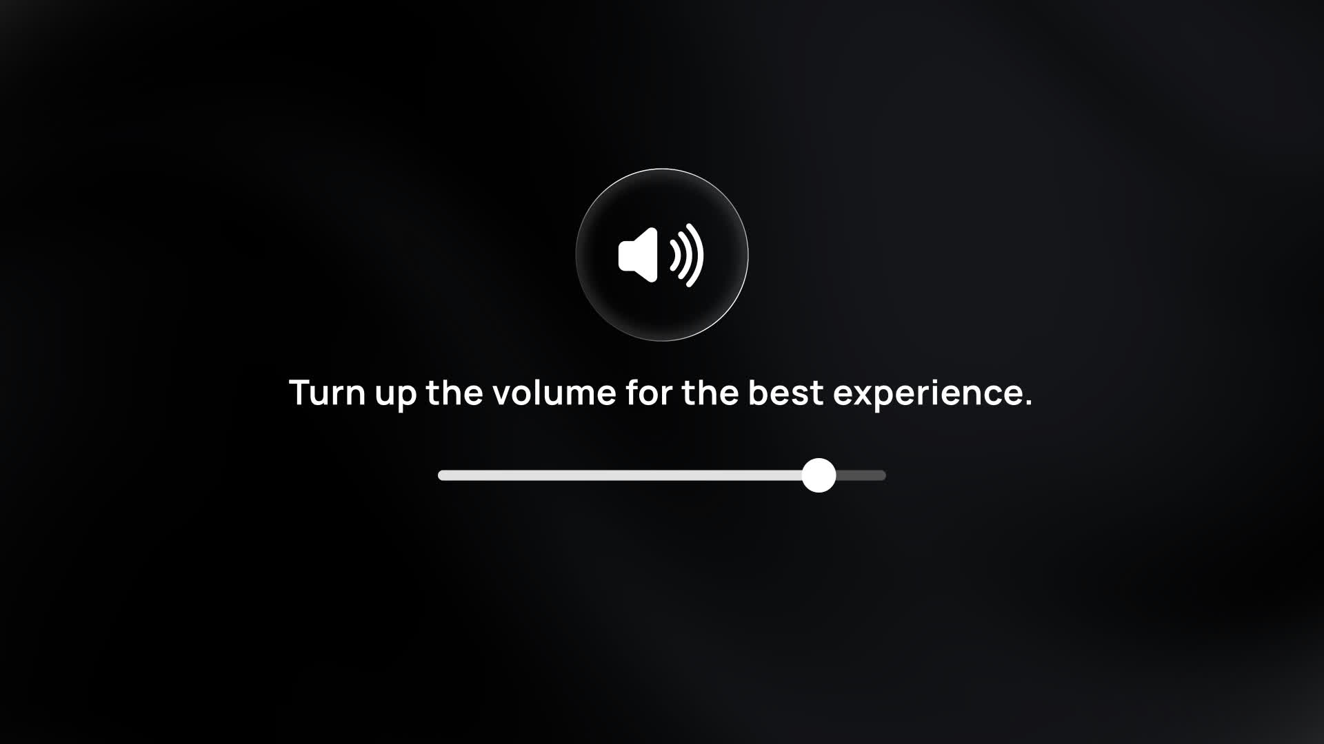 Turn Up Volume For Best Experience • Motion Graphics Template • Uppbeat