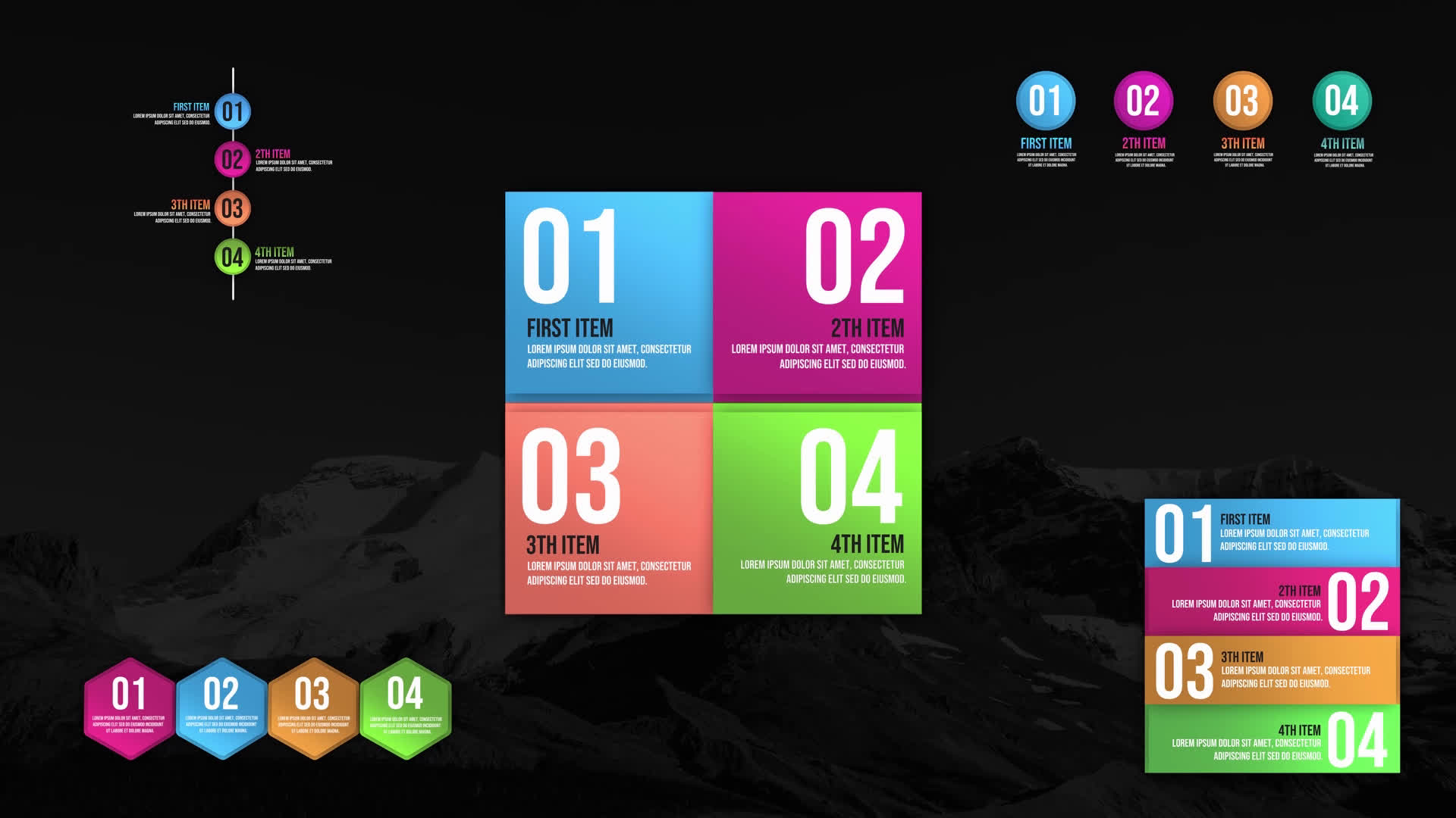 Infographic Modern Lists • Free DaVinci Resolve Template • Uppbeat