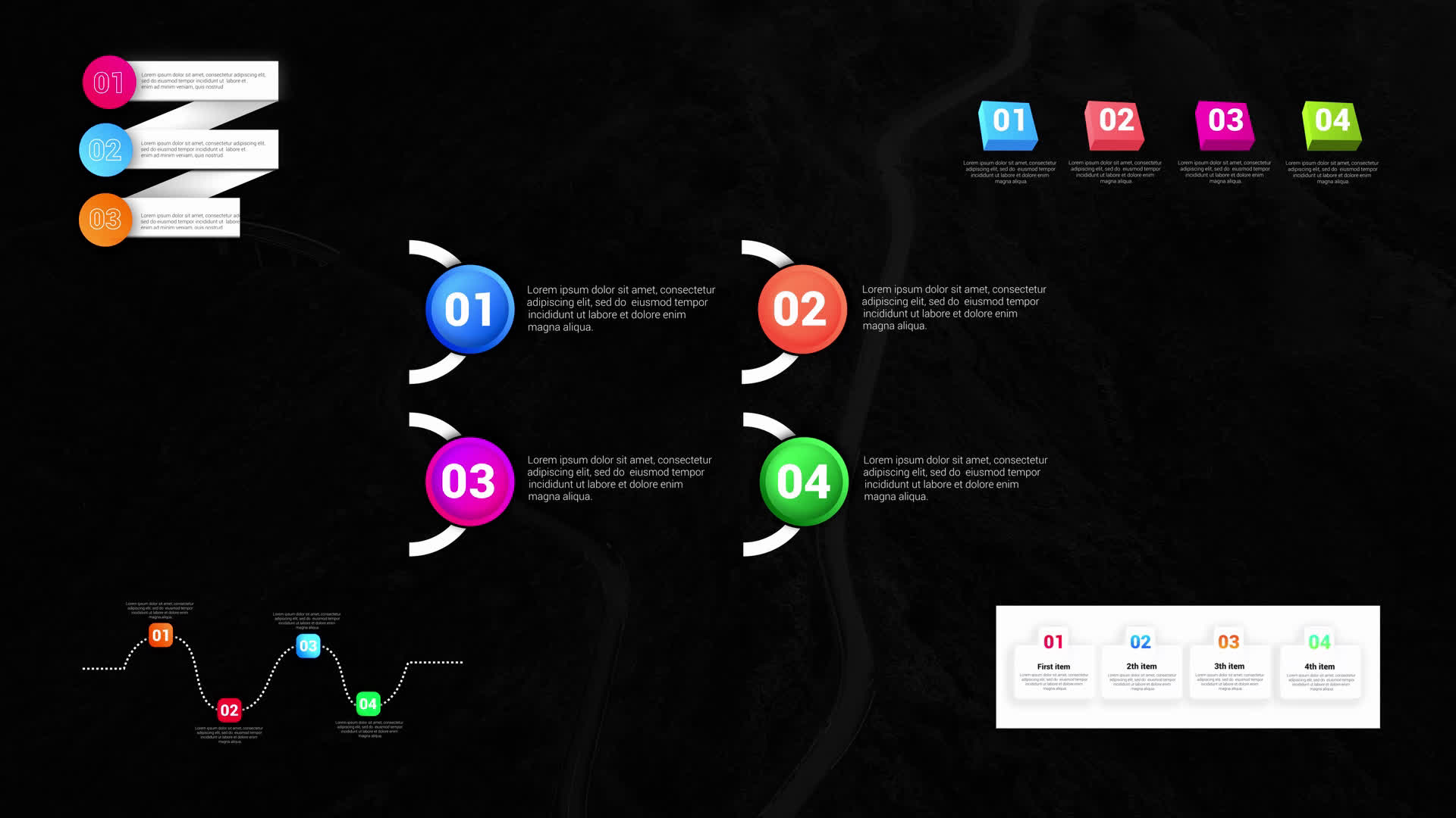 Infographic Modern Lists • Free DaVinci Resolve Template • Uppbeat