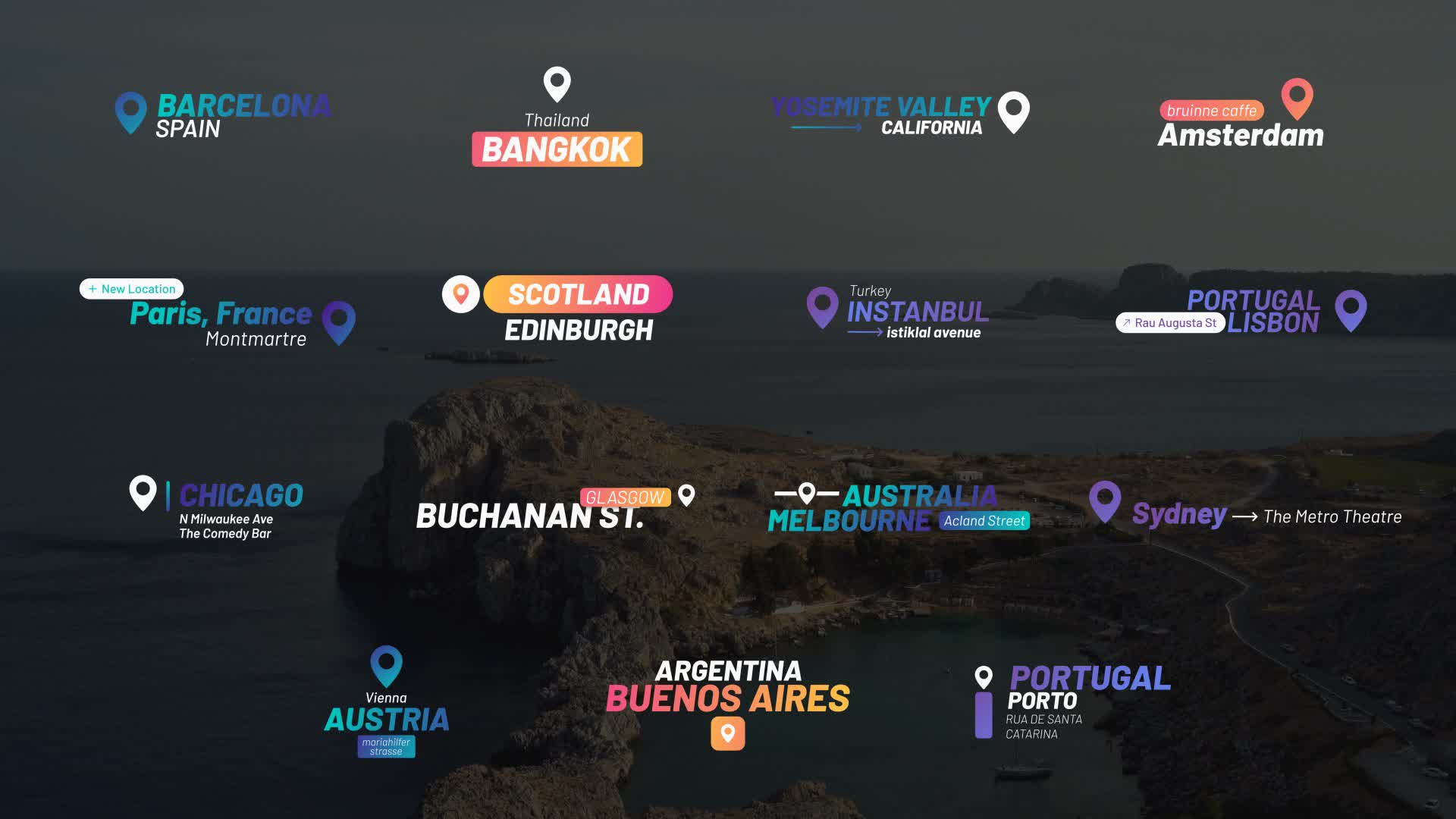 Maps Titles • Free Premiere Pro Template • Uppbeat