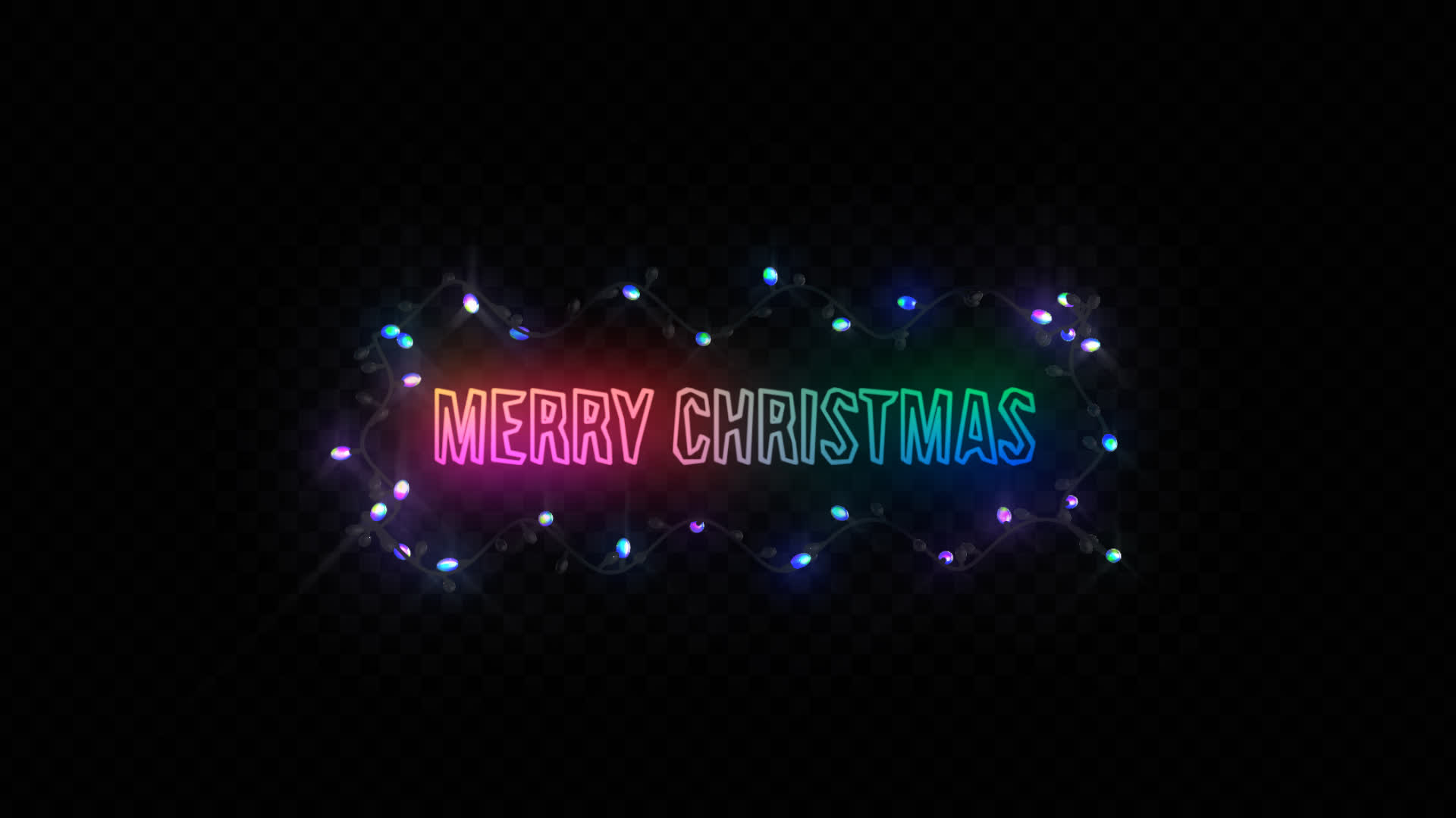 Merry Christmas Floral Title on Alpha • Motion Graphics Template • Uppbeat