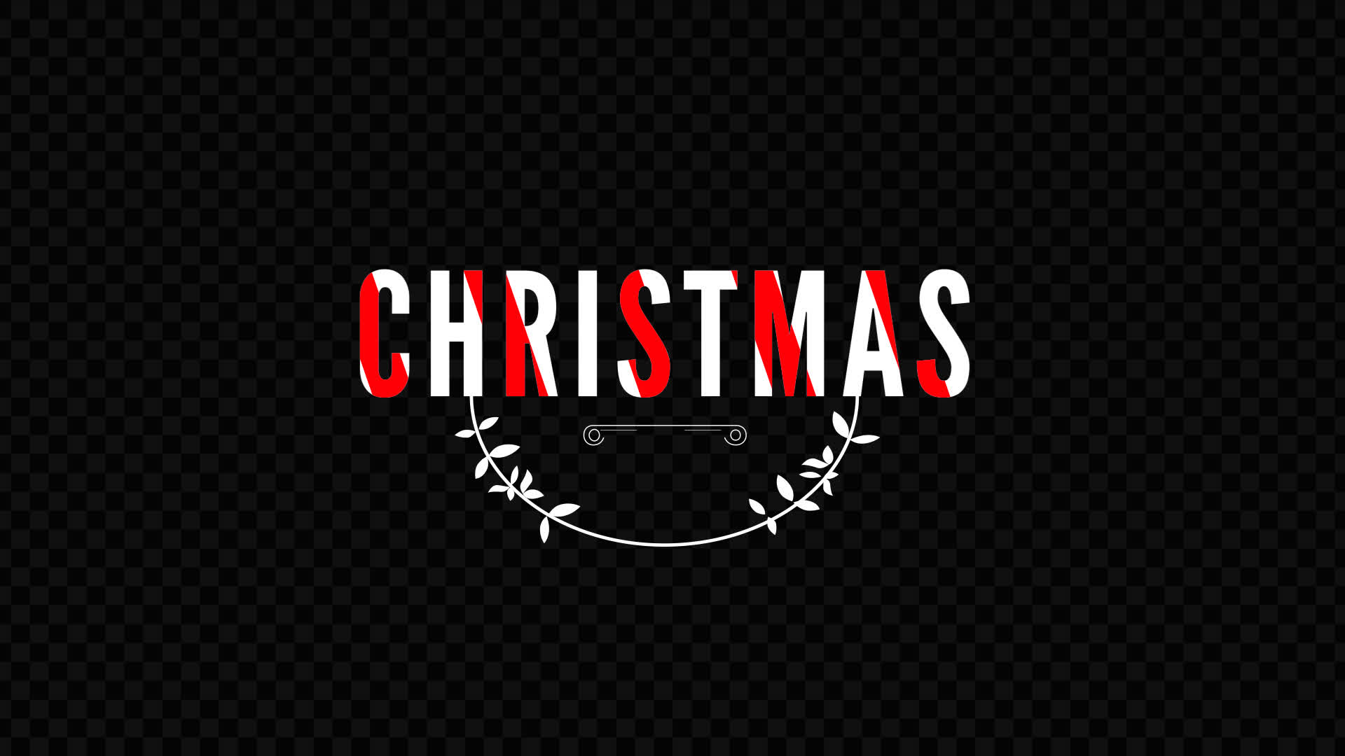 Merry Christmas Floral Title on Alpha • Motion Graphics Template • Uppbeat