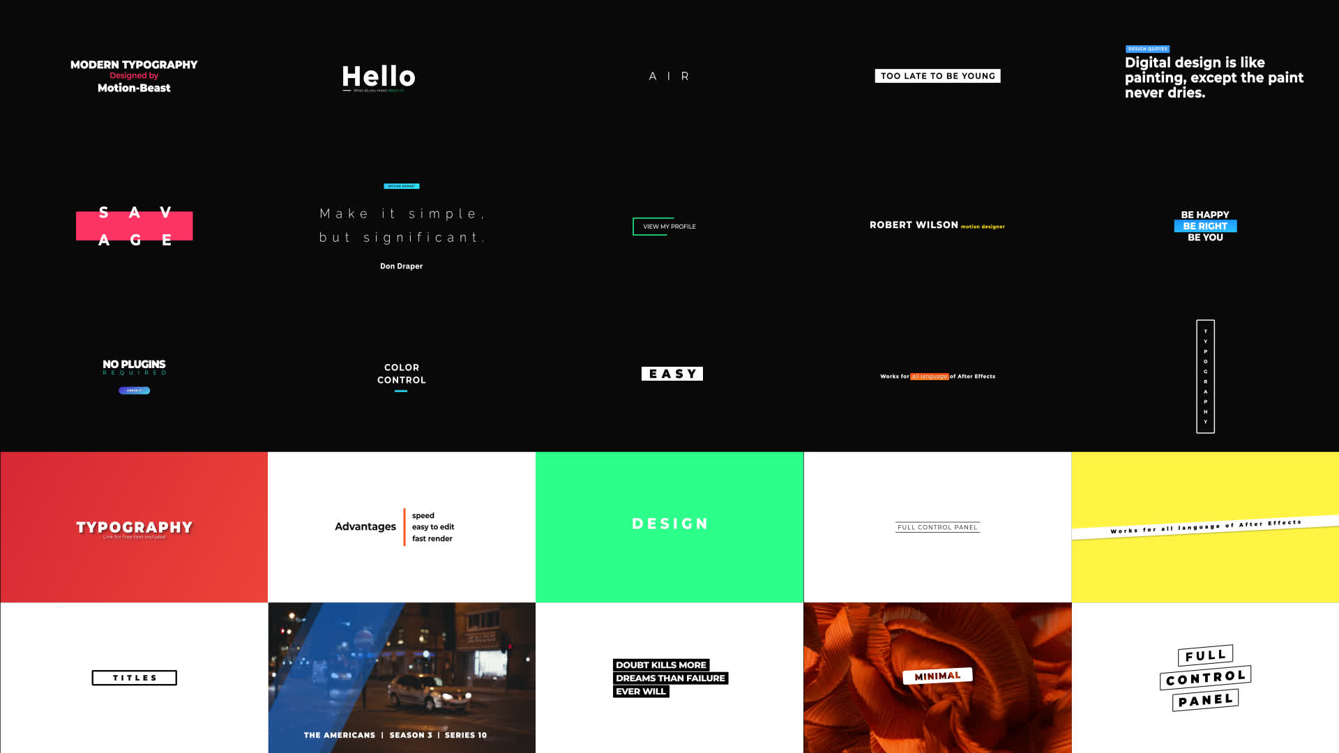 Minimalist Simple Titles • Free After Effects Template • Uppbeat