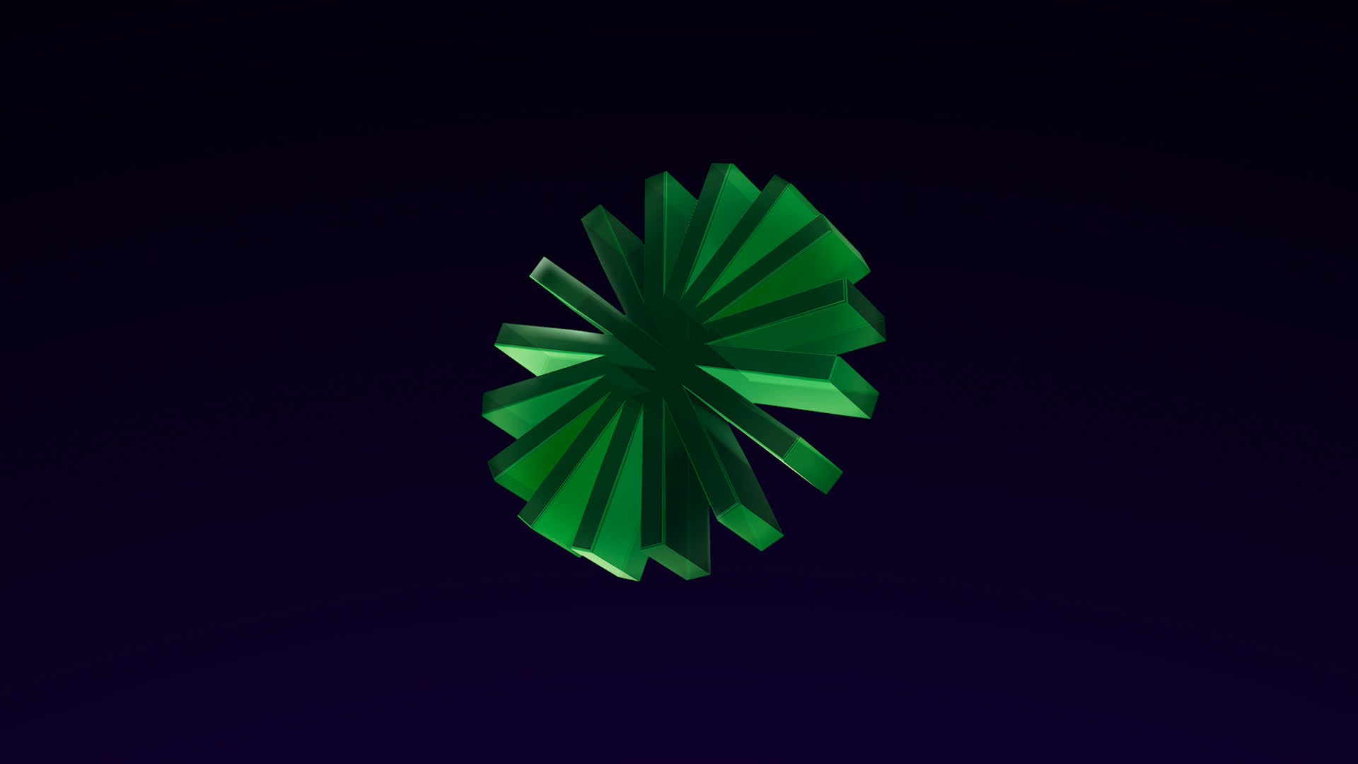 Orange 3D Geometric Glossy Glass Shapes Loop Rhombus • Motion Graphics ...