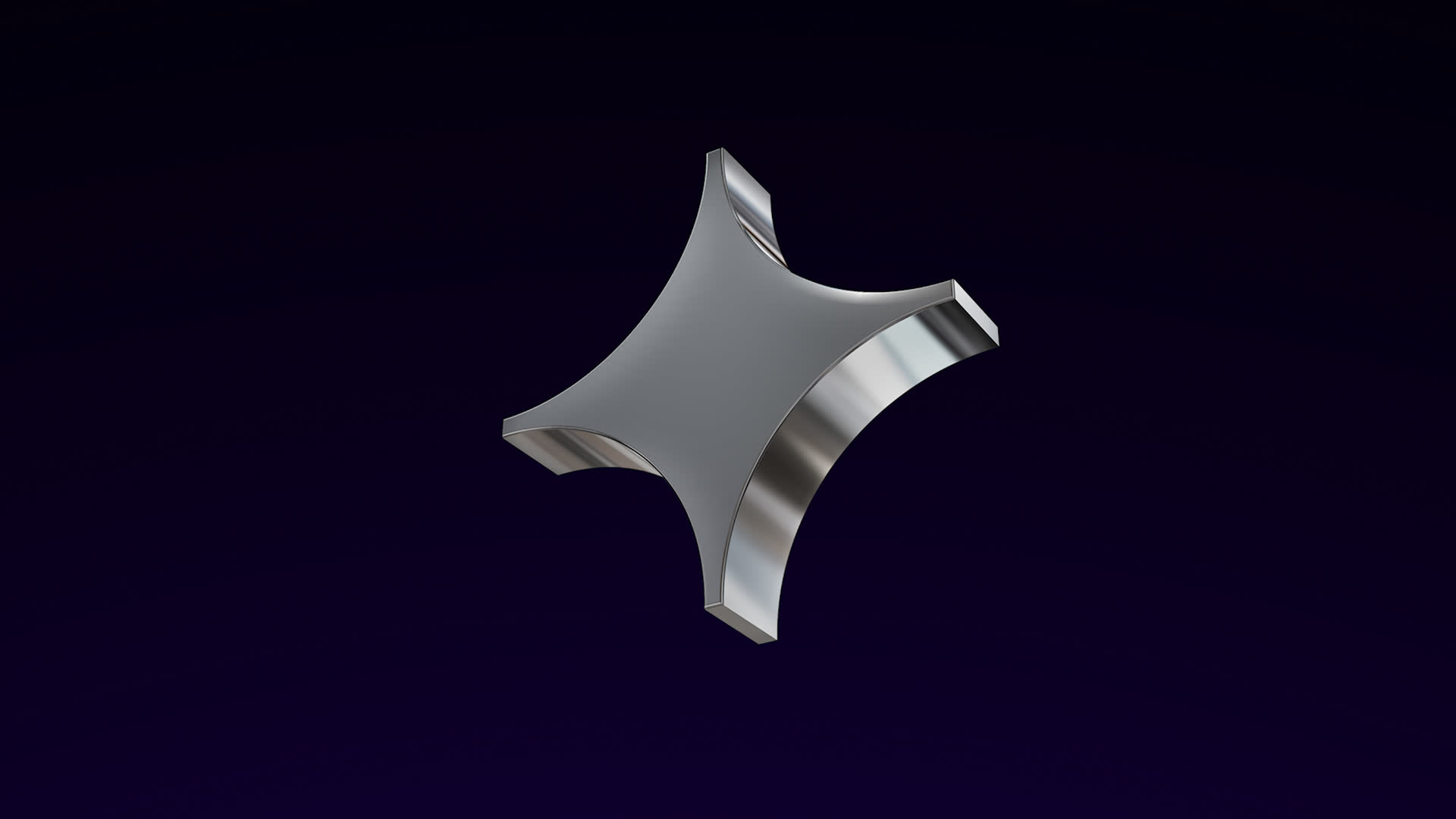 Modern 3D Geometric Metallic Y2K Shape Loop Rhombus • Motion Graphics ...