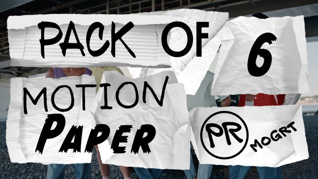 Pieces Of Paper • Premiere Pro Template • Uppbeat