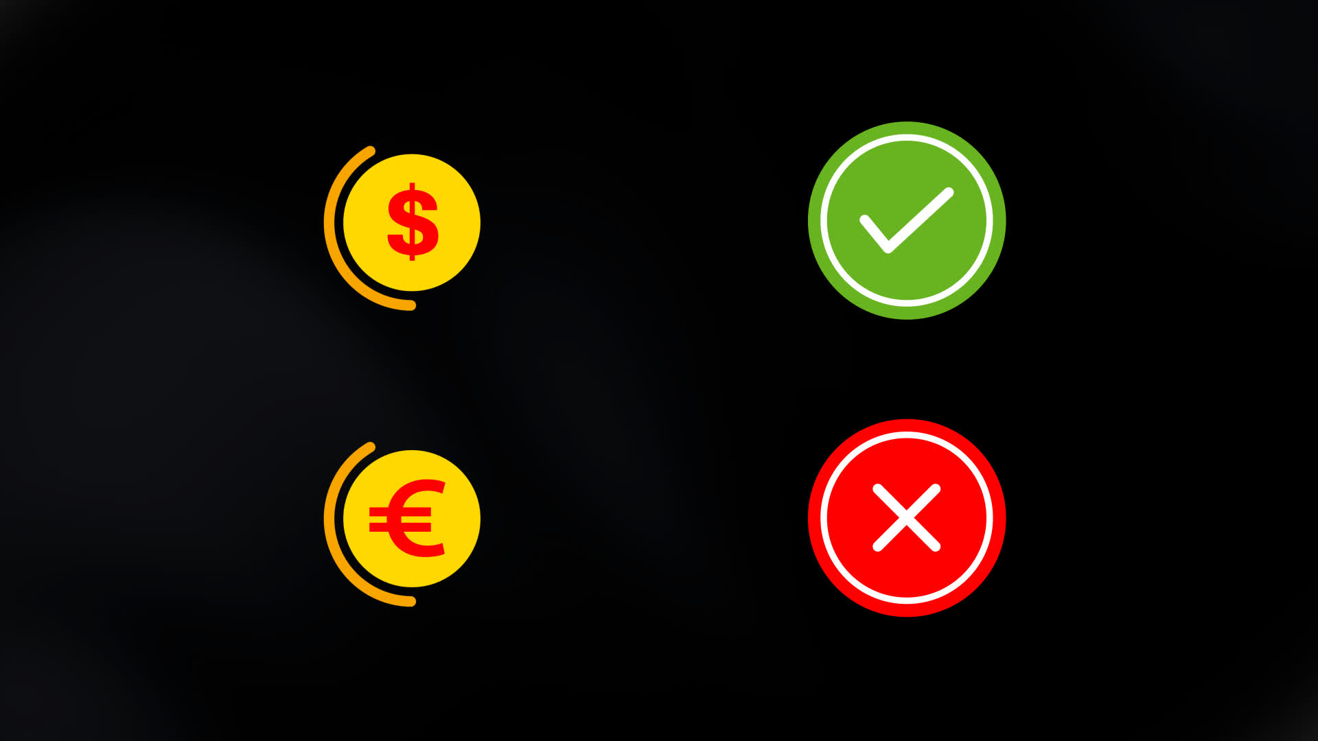 Payment Status Animation Success and Failed • Motion Graphics Template ...