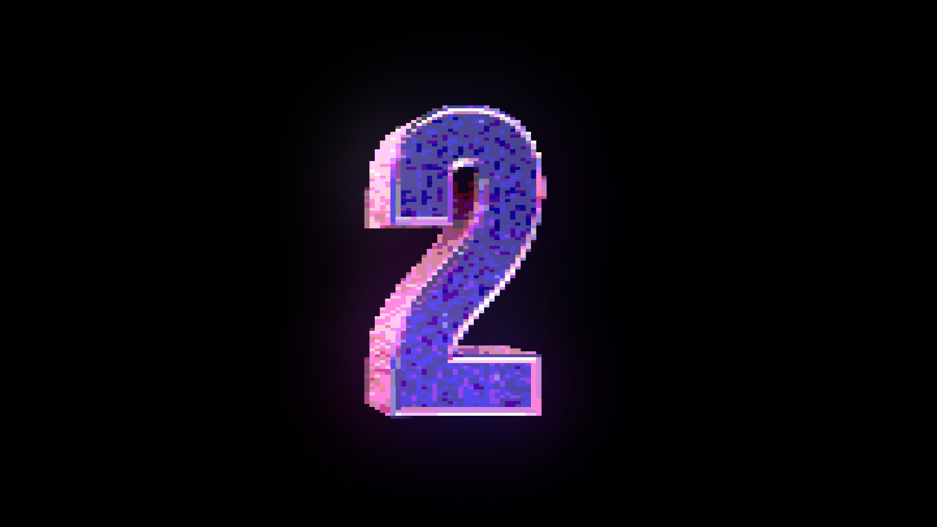 Pixel Retro Iridescent Countdown 8 • Motion Graphics Template • Uppbeat