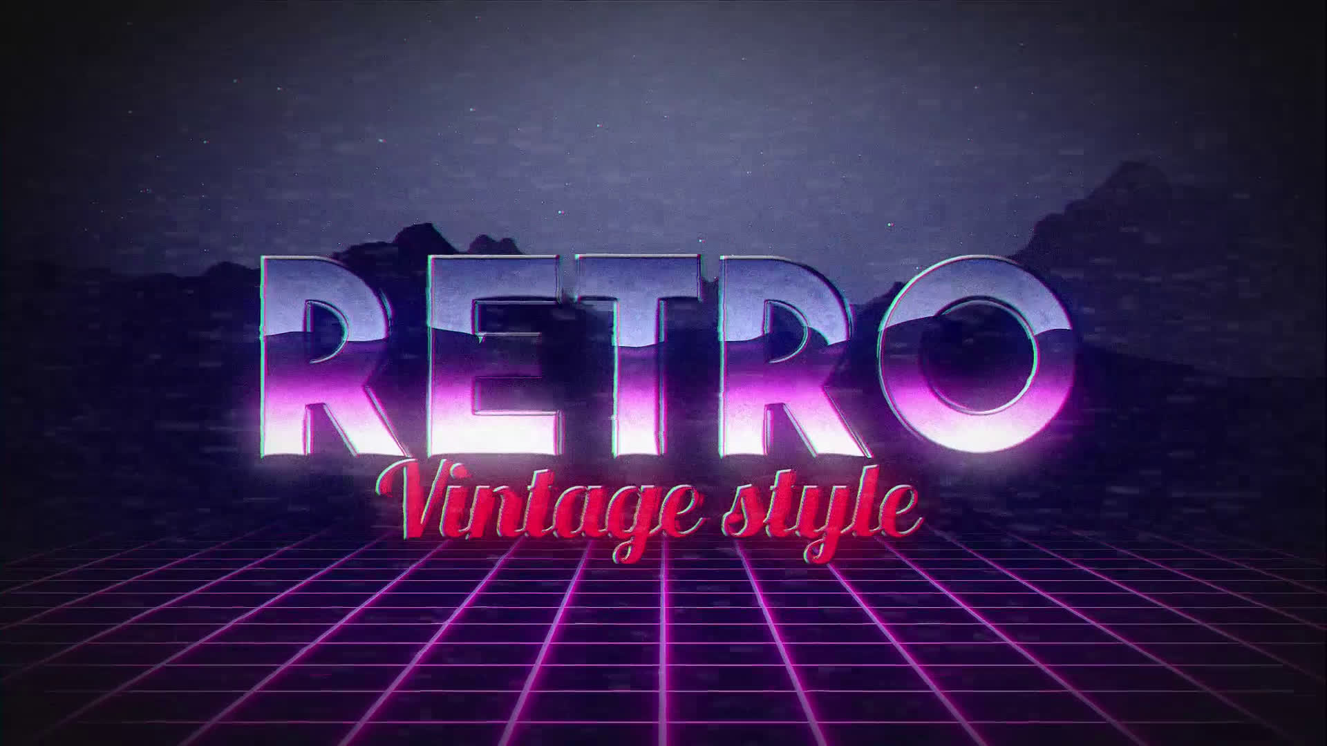Retro Title Pack • After Effects Template • Uppbeat