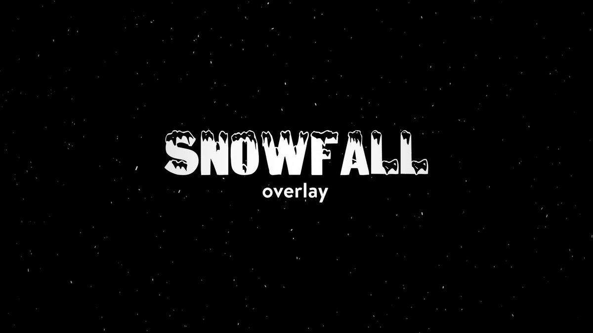 Snowfall Overlay on Alpha Loop • Motion Graphics Template • Uppbeat