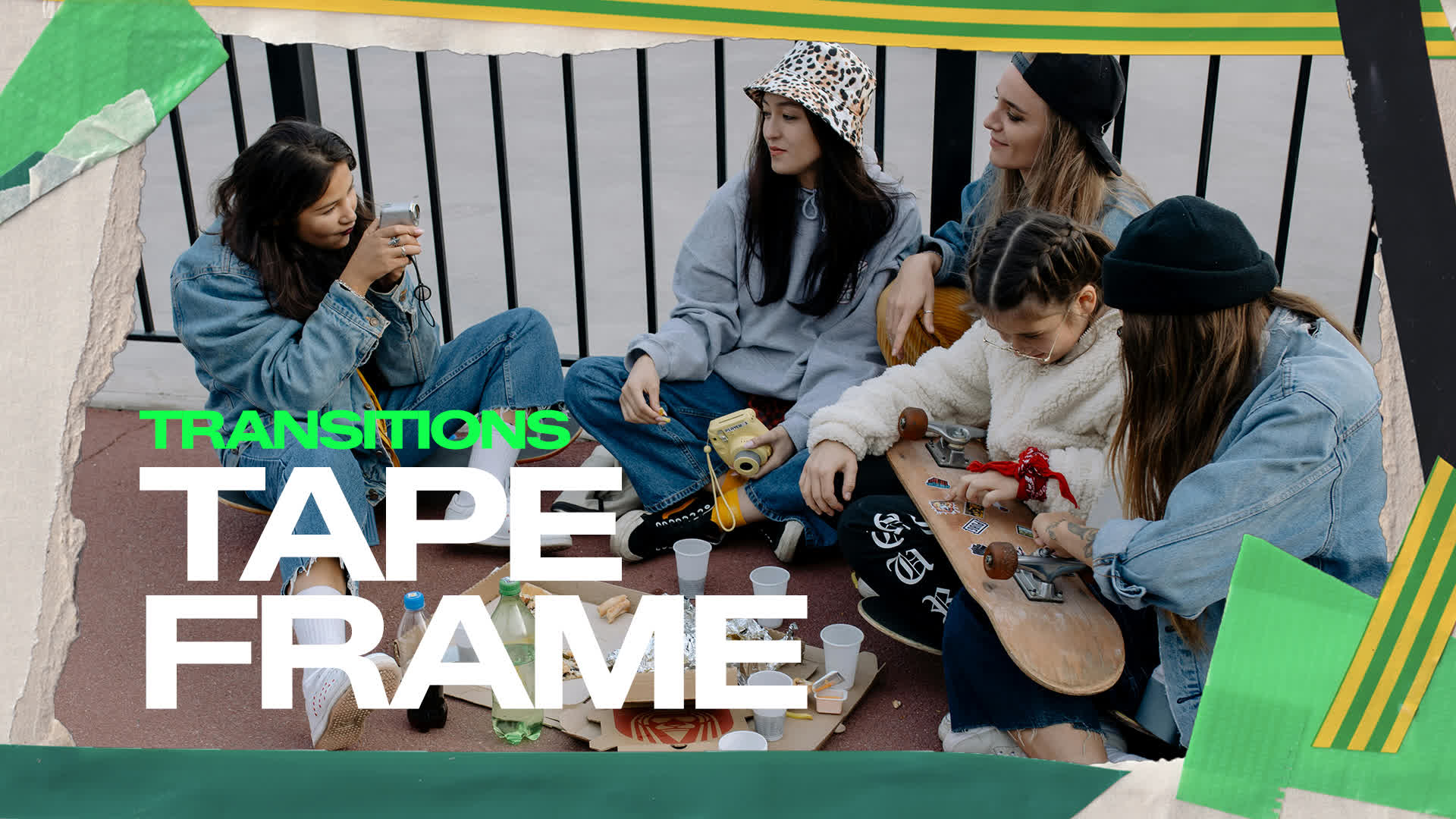 Tape Transition • Motion Graphics Template • Uppbeat