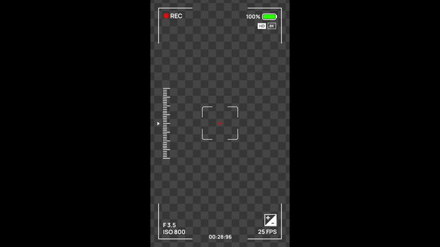Iphone Camera Recording Overlay • Motion Graphics Template • Uppbeat